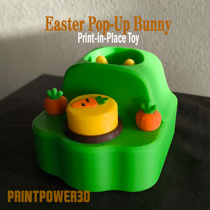 3D Printable Easter Pop-Up Bunny - Fidget Toy - Jumping Bunny by Alan ...