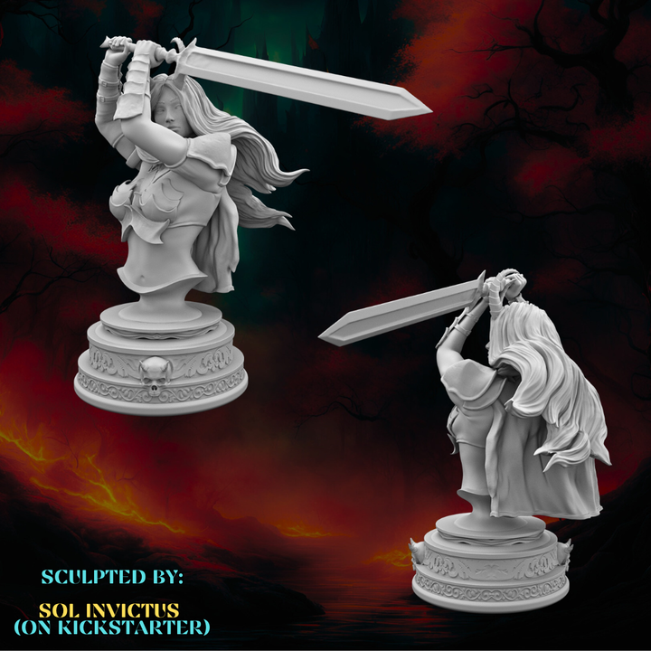 3D Printable Tiefling Warrior: [Merchant] by Sol Invictus Factory