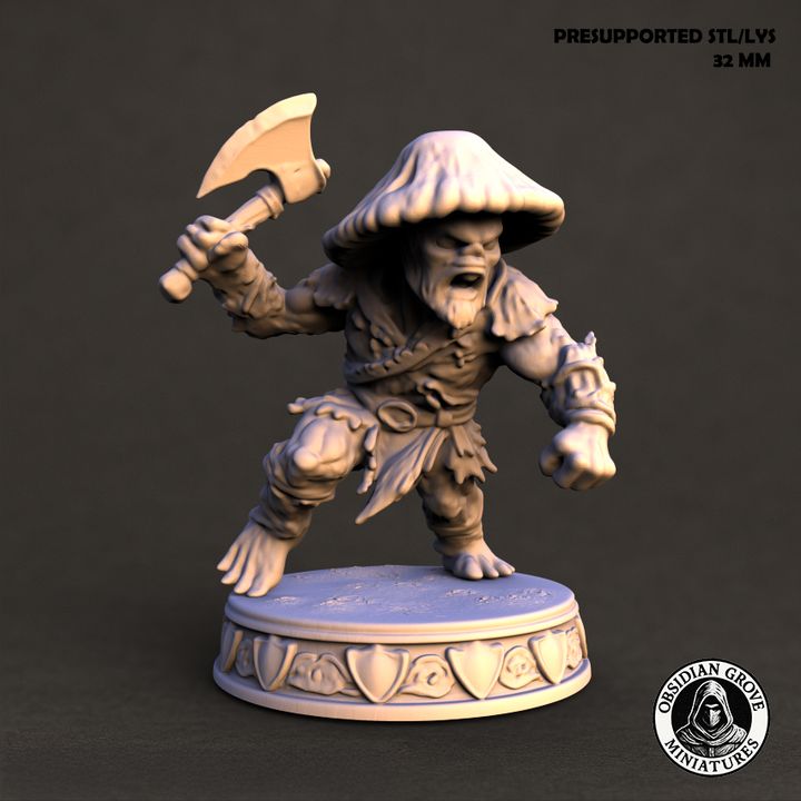 3D Printable Mushman by Obsidian Grove Miniatures