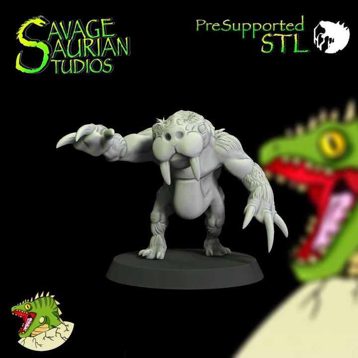 3D Printable Tusk Moles by Savage Saurian Studios