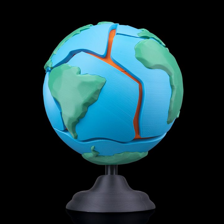 3D Printable Planet Puzzle by Stlflix