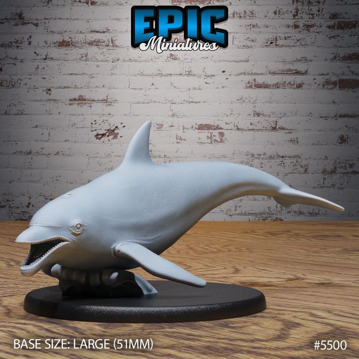 3D Printable Dolphin / Sea Water Creature / Ocean Beast / Underwater ...