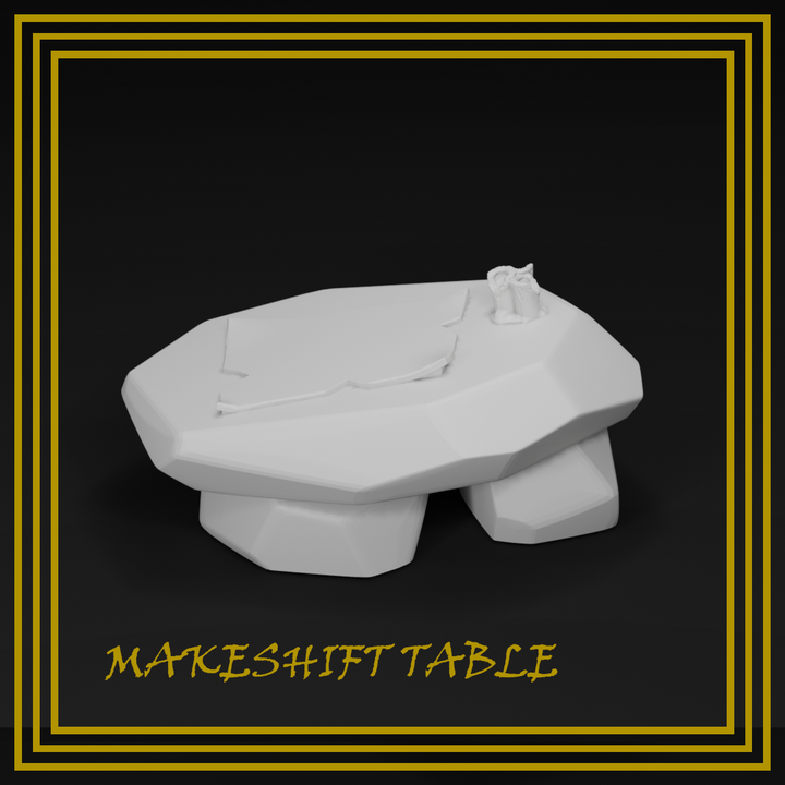 3D Printable Makeshift Table Mini by Auto Generate