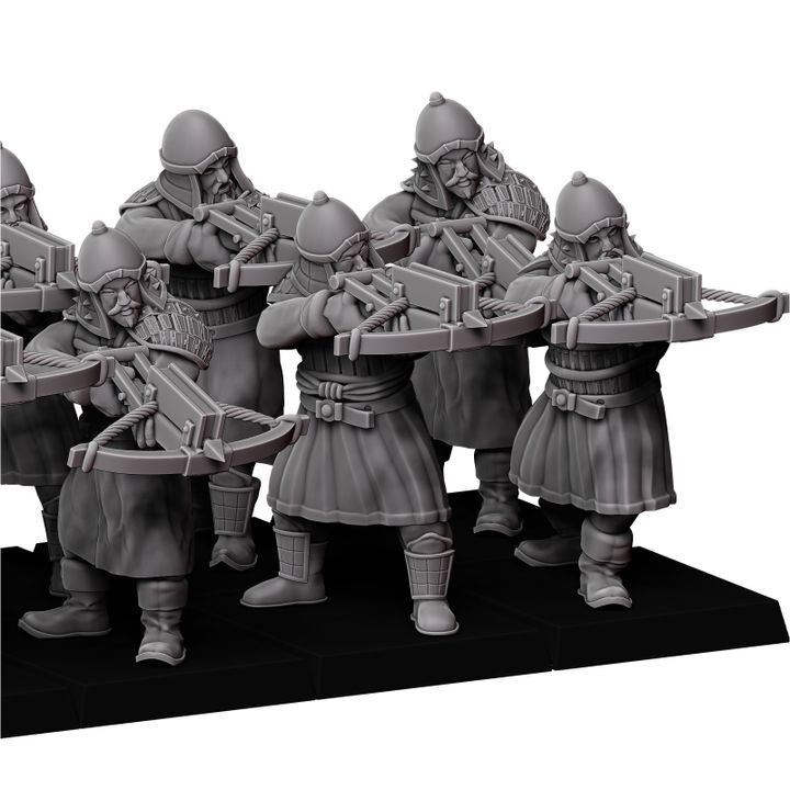 3D Printable Cathay Crossbowmen by Empire Miniatures