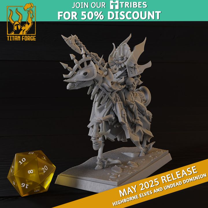 3D Printable Headless Horsemans - Highborne Elves and Undead Dominion ...