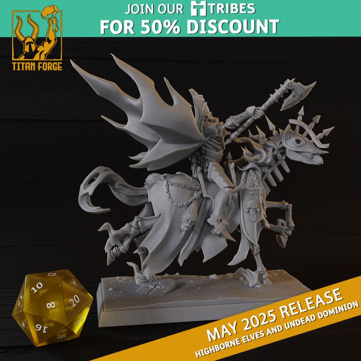 3D Printable Headless Horsemans - Highborne Elves and Undead Dominion ...
