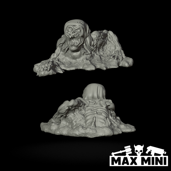 3D Printable Necromancer and Zombies by Max Mini
