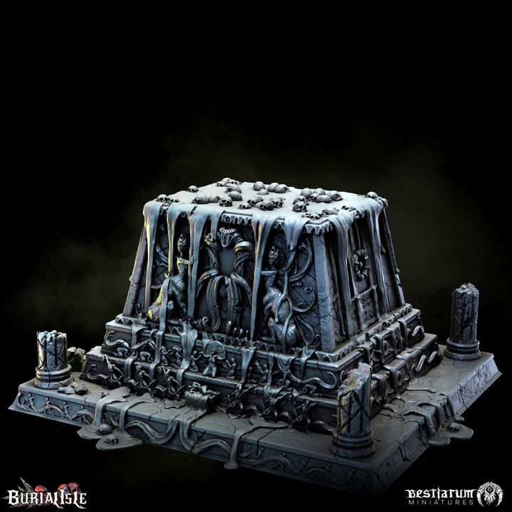 3D Printable Scythrian Blood Altar | Burial Isle | Terrain - Fantasy by ...