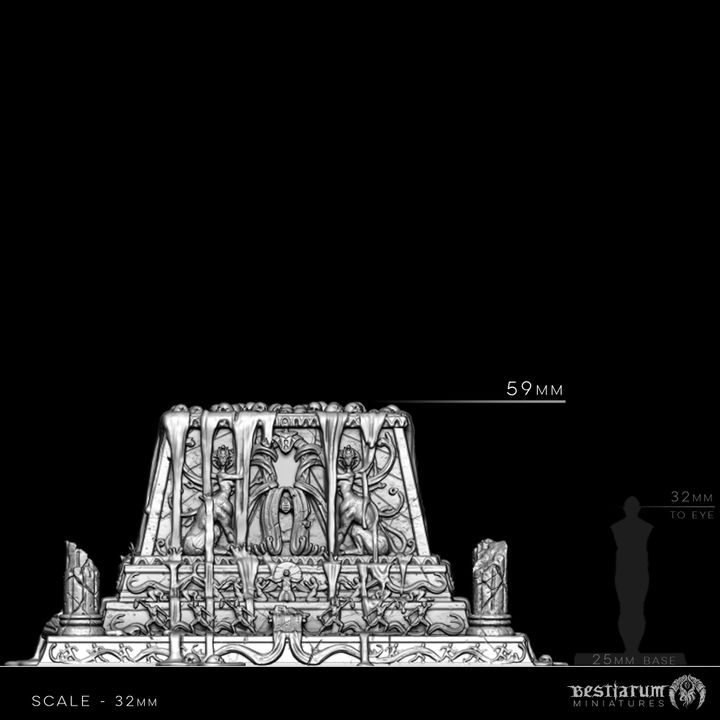 3D Printable Scythrian Blood Altar | Burial Isle | Terrain - Fantasy by ...