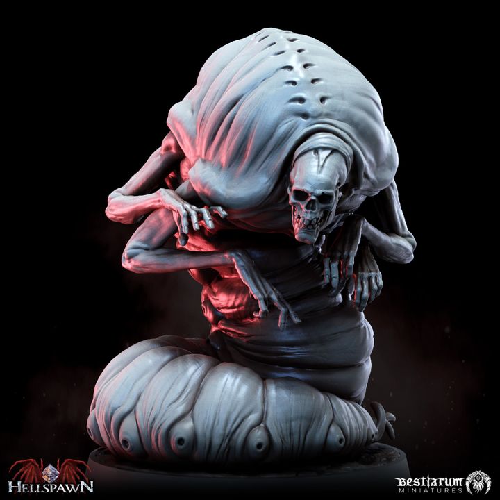 3D Printable Demon Grubs x5 | Hellspawn | Demon by Bestiarum Miniatures