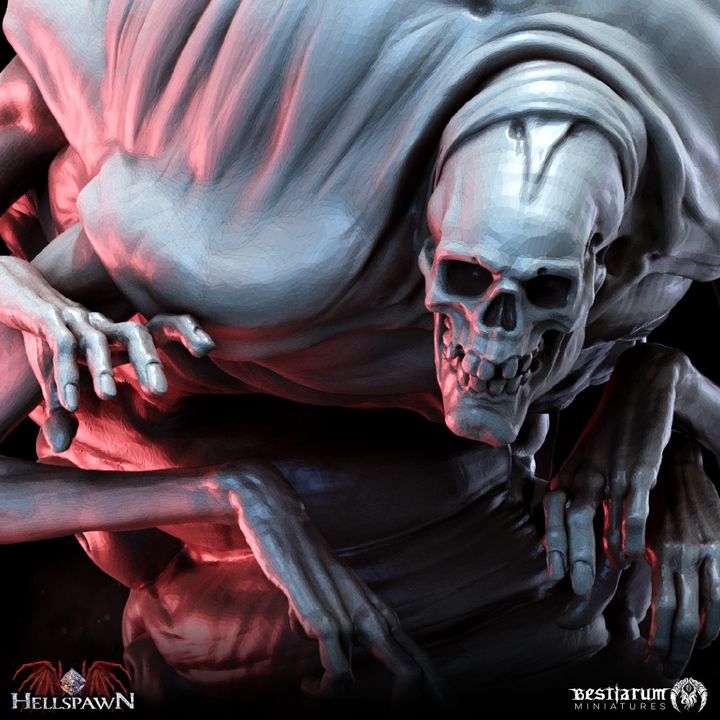 3D Printable Demon Grubs x5 | Hellspawn | Demon by Bestiarum Miniatures