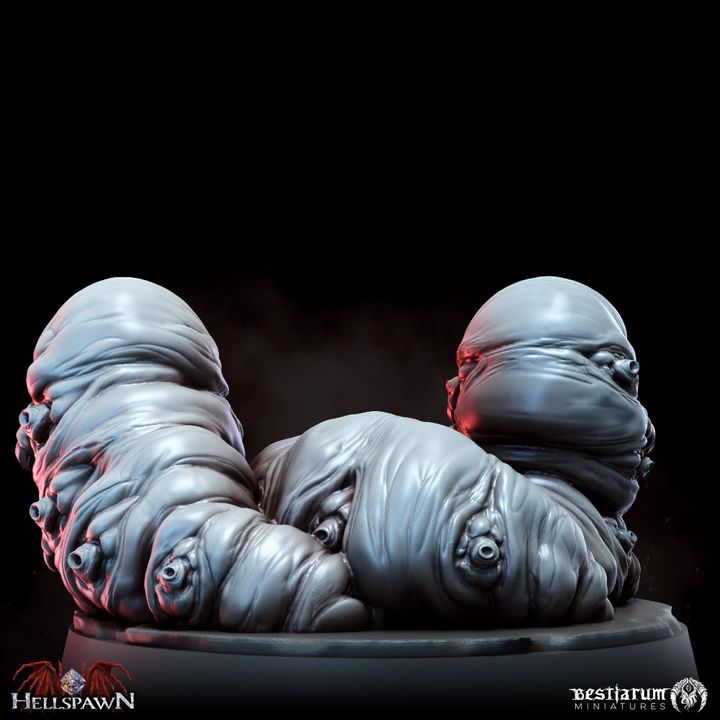 3D Printable Demon Grubs x5 | Hellspawn | Demon by Bestiarum Miniatures