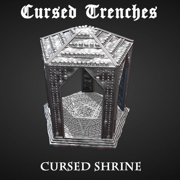 3D Printable Cursed Trenches: Cursed Shrine by Warscape