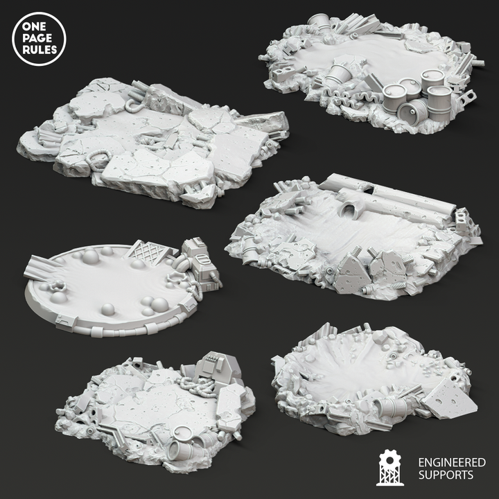 3D Printable Urban Terrain & Bases - Bundle by One Page Rules