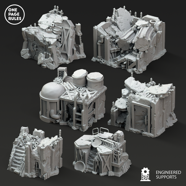 3D Printable Urban Terrain & Bases - Bundle by One Page Rules