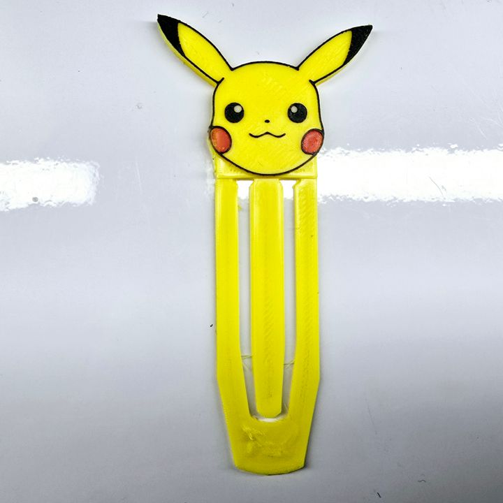 3D Printable Pokemon Bookmarkers - Pikachu, Eevee & Mew by Fillifuu