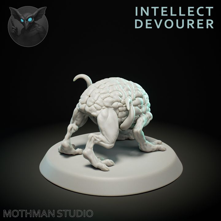 3D Printable Intellect Devourer 1 by Mothman-Studio