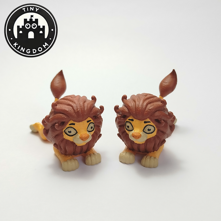 3D Printable Flexi Tiny Lion , Articulated fidget figure, keychain ...
