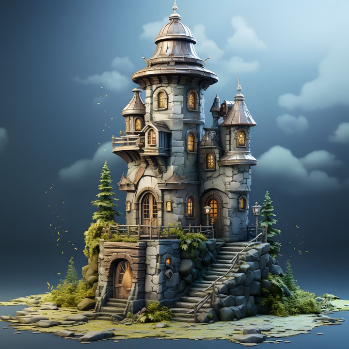 3D Printable Defence Tower by MakerMan3D