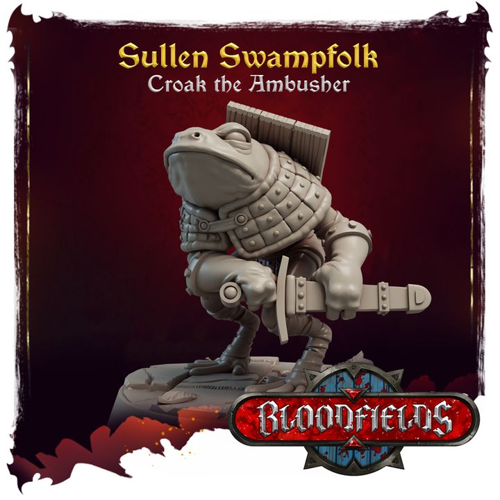 3D Printable Sullen Swampfolk - Croak the Ambusher - Additional ...