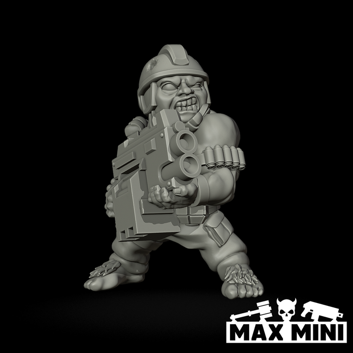 3D Printable Half Guard Hero: Barker by Max Mini