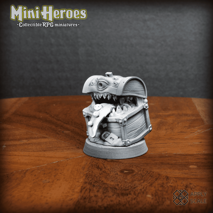 3D Printable Mimic - Mini Heroes (Collectible RPG Minis) by Apply Scale