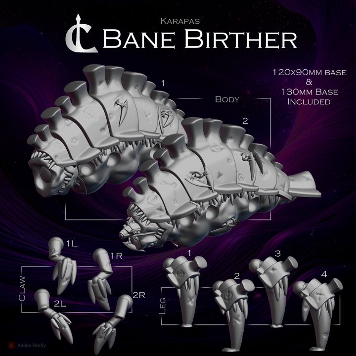 3D Printable Bane Birther - Presupported by Weeping Stars