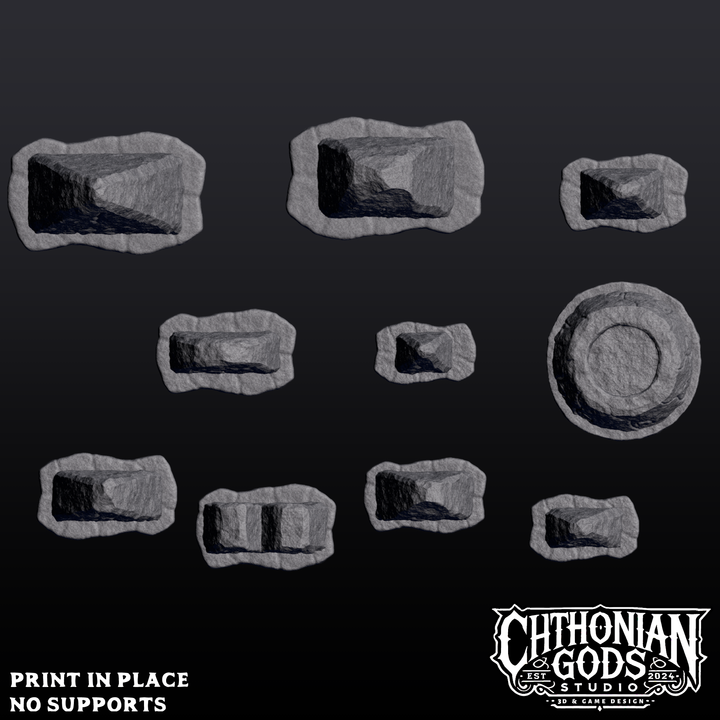 3D Printable Eldritch Monoliths by ChthonianGodsStudio