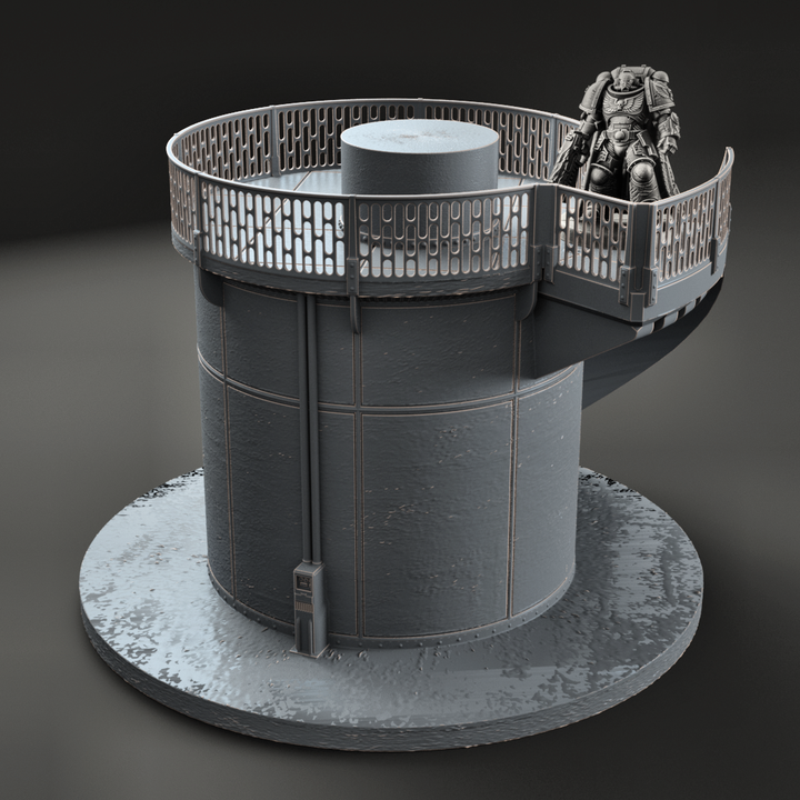 3D Printable Print-In-Place Silo (FDM Support-Free) by Cassidy Byars
