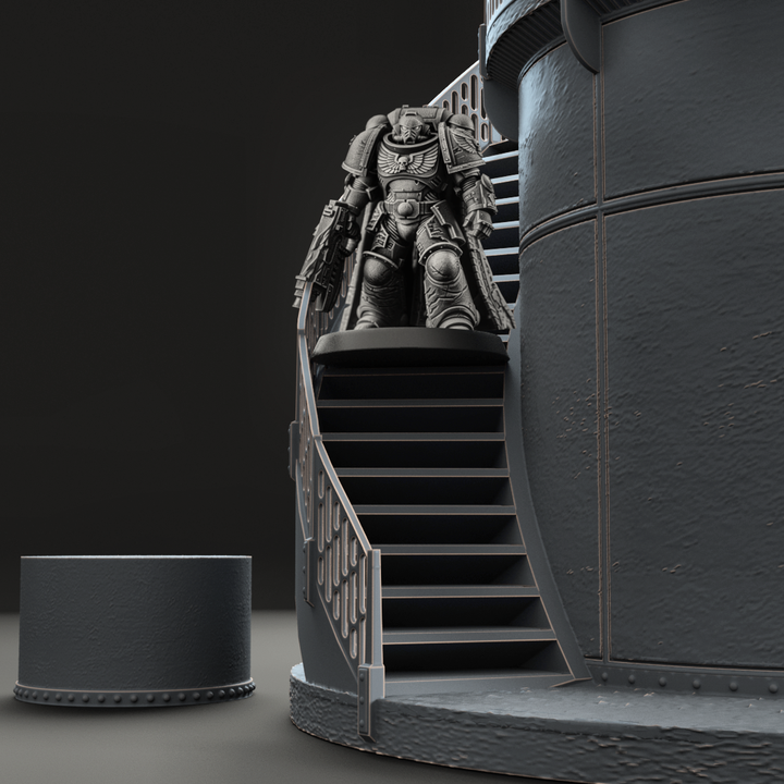 3D Printable Print-In-Place Silo (FDM Support-Free) by Cassidy Byars