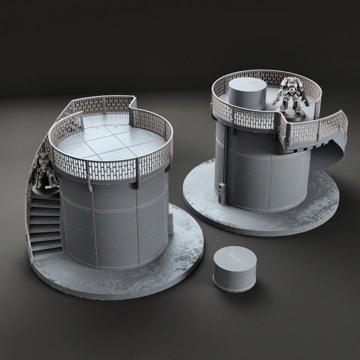 3D Printable Print-In-Place Silo (FDM Support-Free) by Cassidy Byars