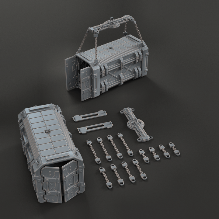 3D Printable Print-In-Place Large Container / Stackable (FDM Support-Free) by Cassidy Byars