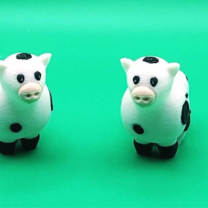 3D Printable Mr. Moo Moo - Cow by Jeff Noble