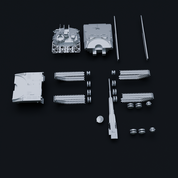 3D Printable US HSTV-L Light tank by The Military Industrial Complex