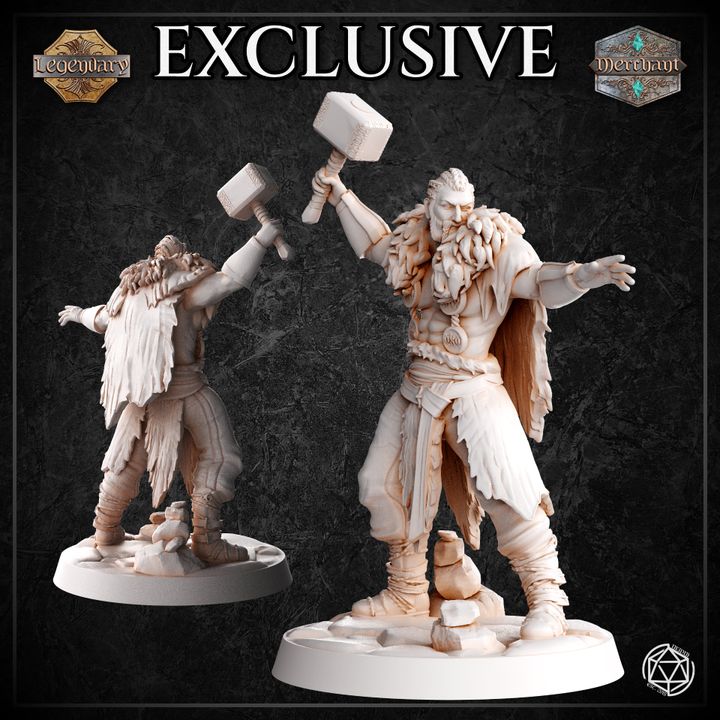 3D Printable Thor (Action) by M3DM