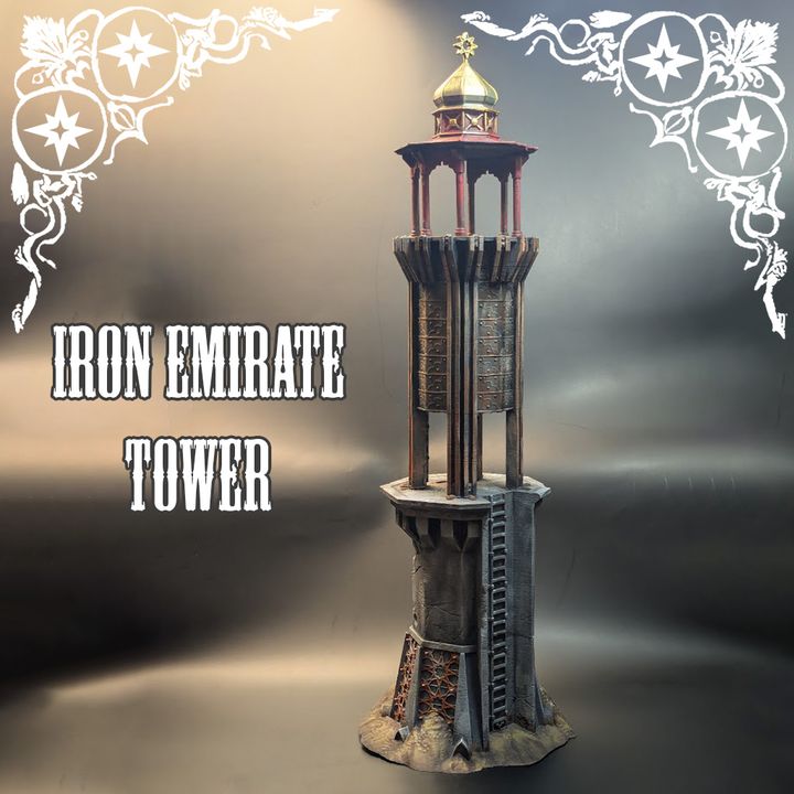 3D Printable Iron Emirate Tower Pack by Steamboat Gothic