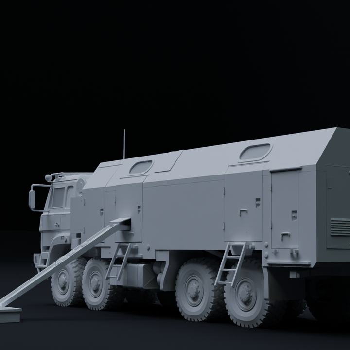 3D Printable Russian Ural 5323 with SKO 10K Water Treatment Module by ...