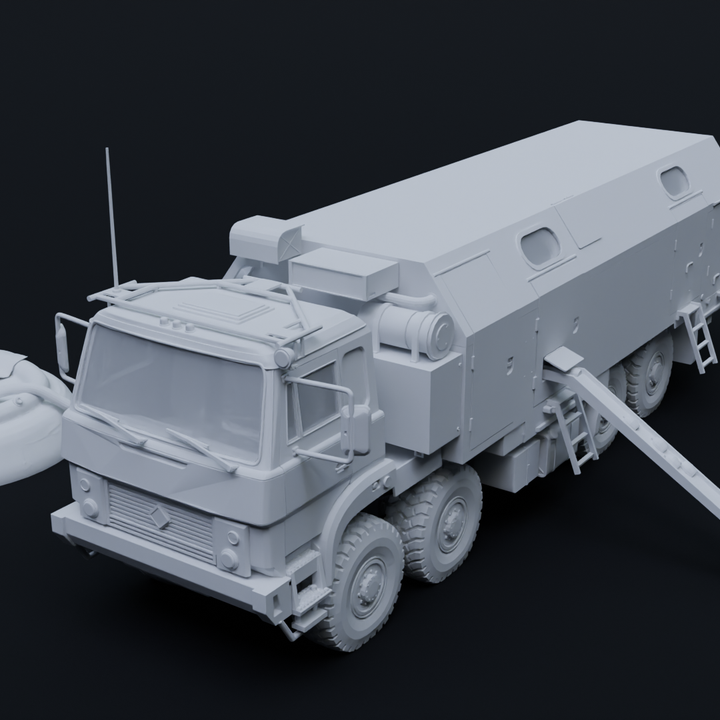 3D Printable Russian Ural 5323 with SKO 10K Water Treatment Module by ...