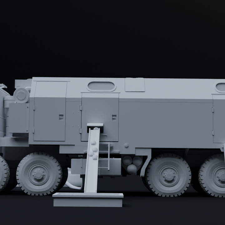 3D Printable Russian Ural 5323 with SKO 10K Water Treatment Module by ...