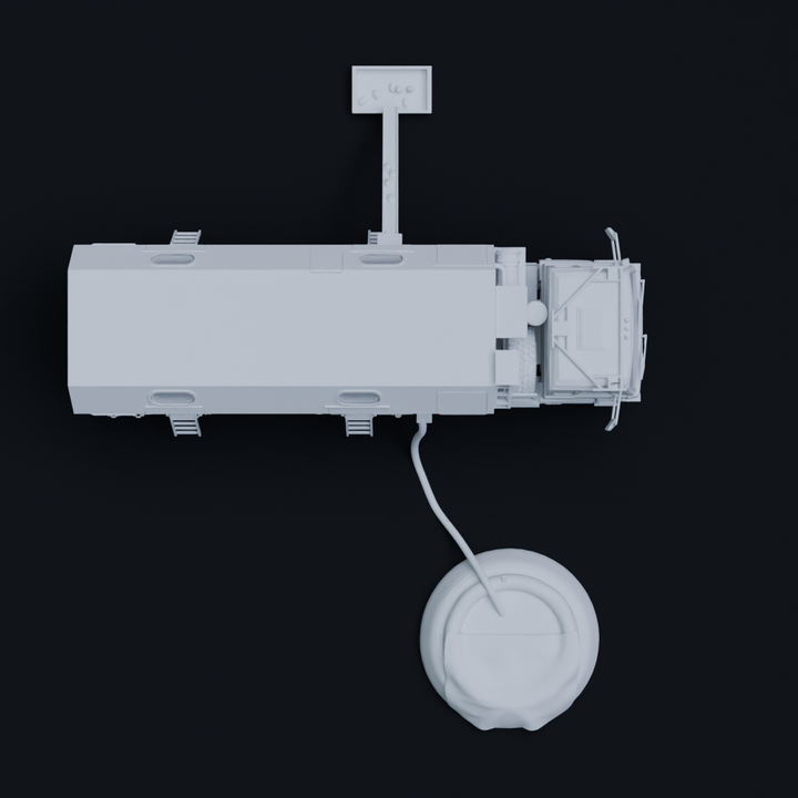 3D Printable Russian Ural 5323 with SKO 10K Water Treatment Module by ...