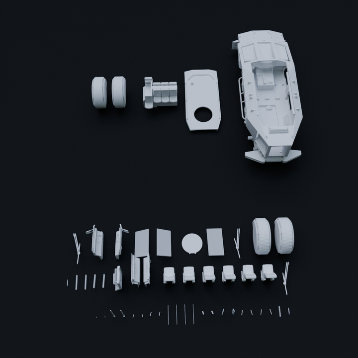 3D Printable Russian FSB ZIL Karatel Falcatus by The Military ...