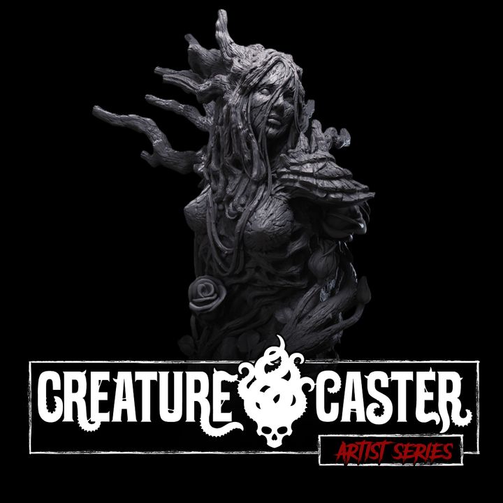 3D Printable Tree Woman Bust by Creature Caster