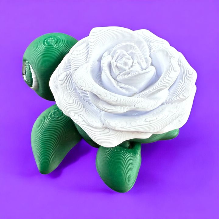 3D Printable Baby Rose Turtle by Rebel Alicorn Designs
