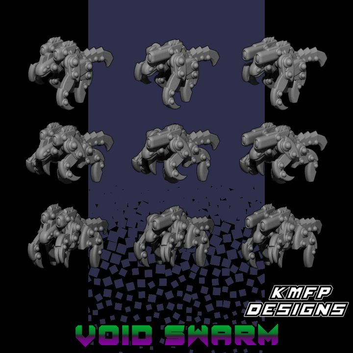 3D Printable Void Swarm - Hunter Swarm Constructs by KMFP Designs