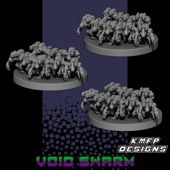 3D Printable Void Swarm - Hunter Swarm Constructs by KMFP Designs