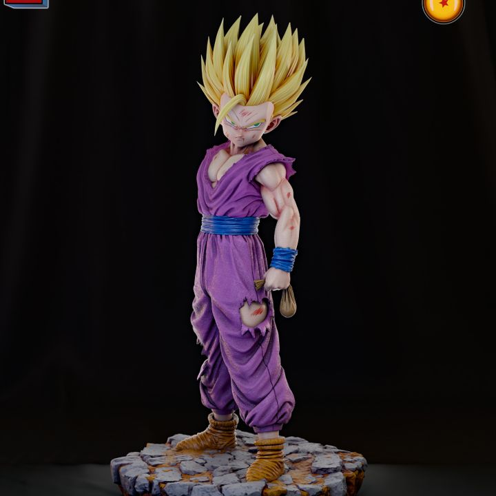 3D Printable GOHAN SSJ2 by Lucas Perez
