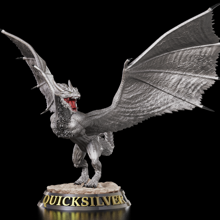 3D Printable Quicksilver - dragon by Hernan Godoy