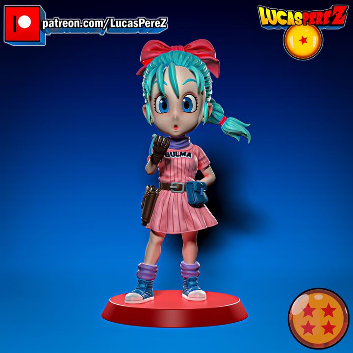 3D Printable BULMA CHIBI by Lucas Perez
