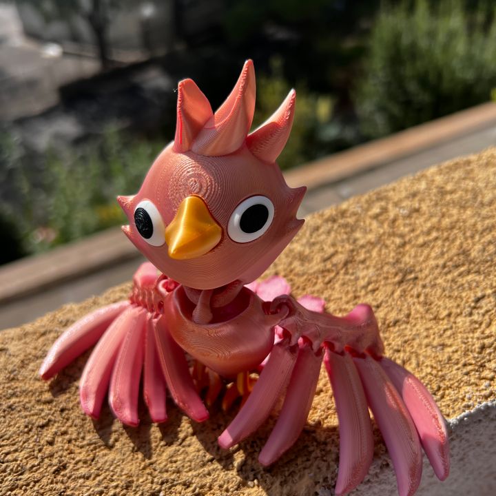 3D Printable Articulated Fenix Toy - Birdie by Apiformis
