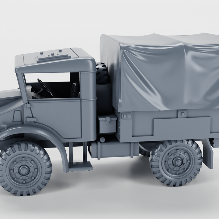 3D Printable CMP C15A Light truck (4x4, 15 cwt) (Canada, WW2) by Wargame3d